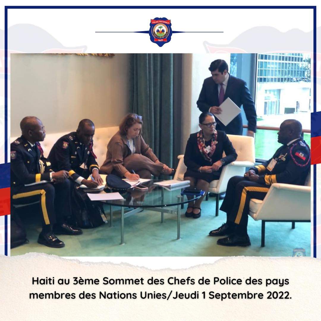 UNCOPS 2022: Frantz Elbé encourage « les partenaires engagés aux côtés de la PNH à continuer à ...